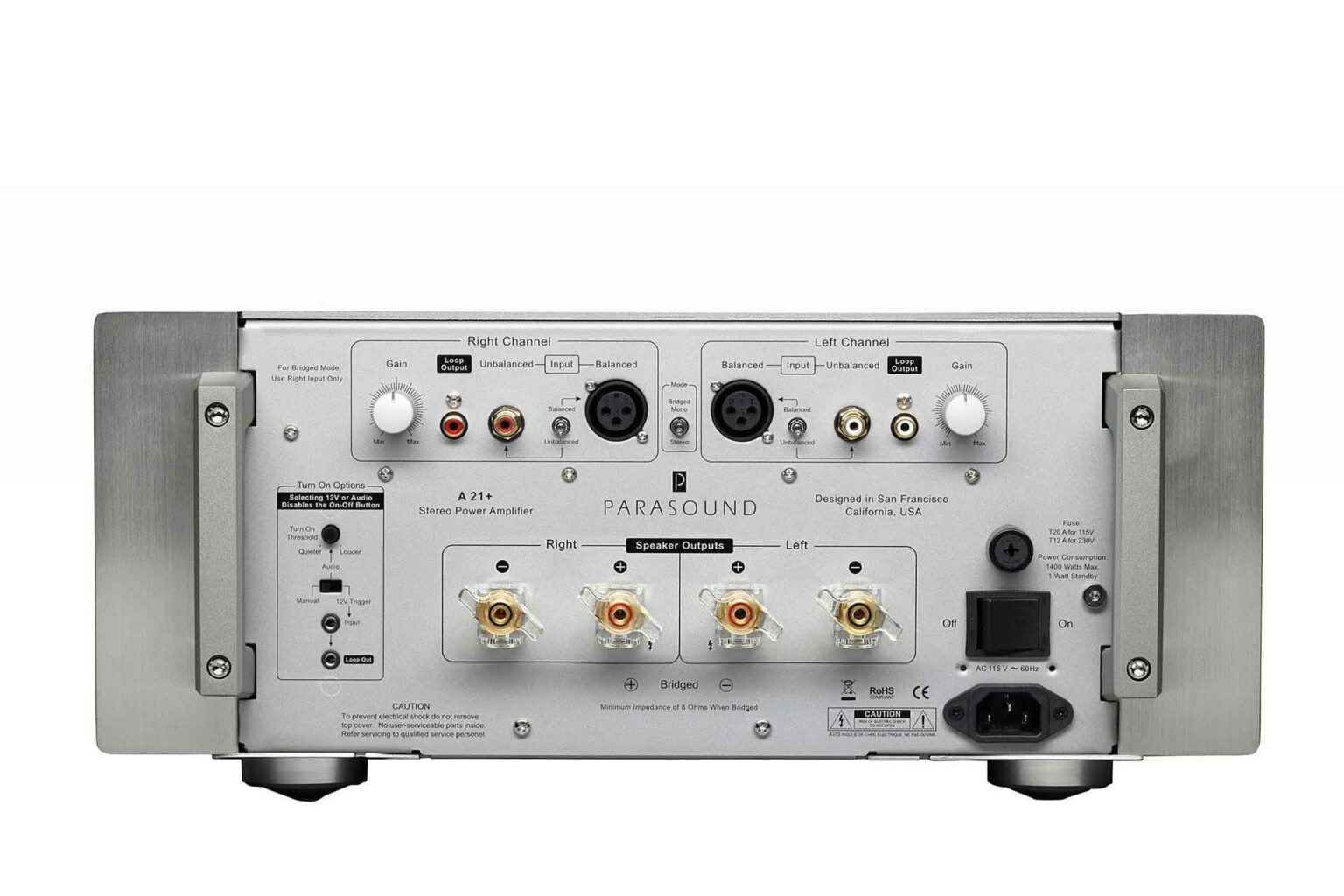Parasound A 21+ Audiophile Power Amp Reviewed